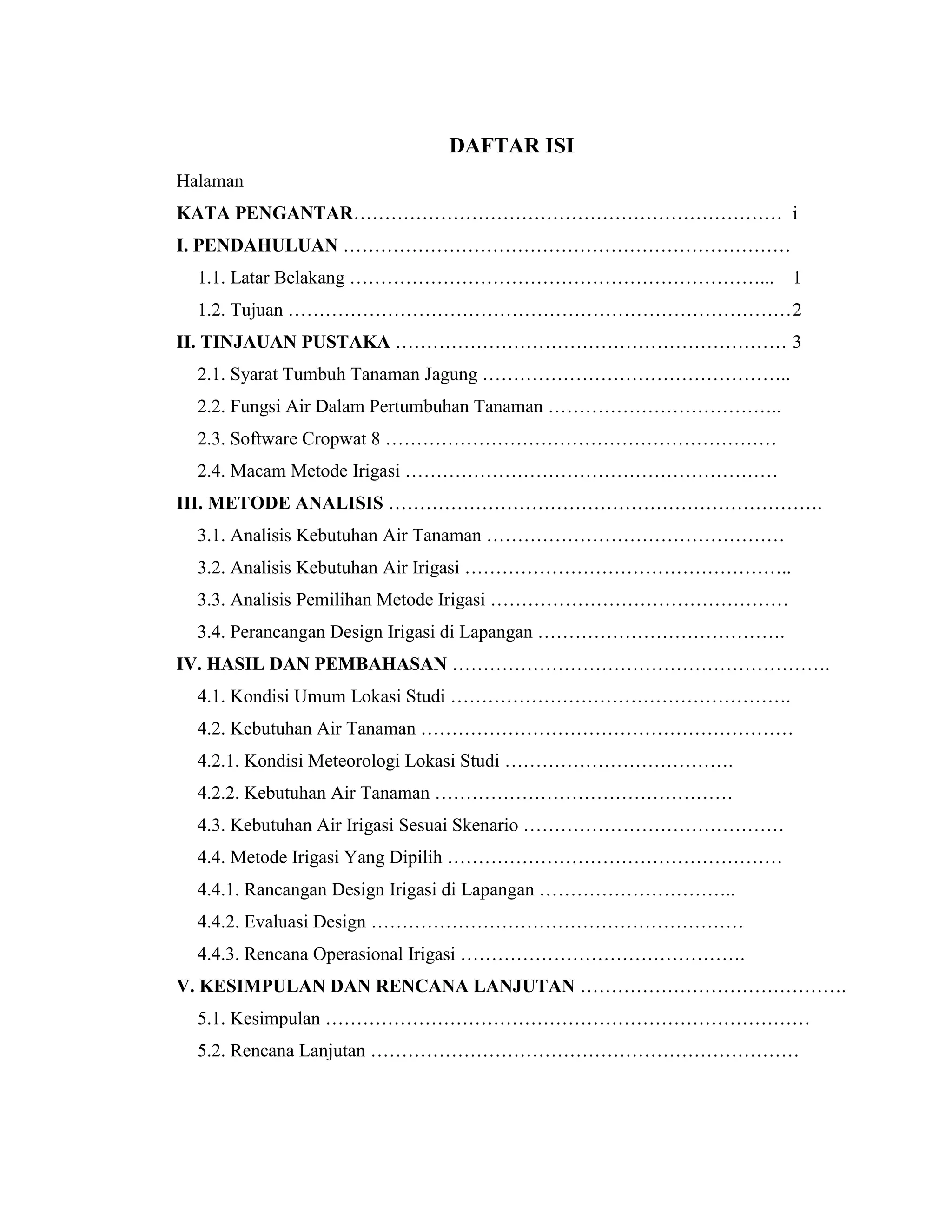 Laporan praktikum irigasi dan drainase | DOCX