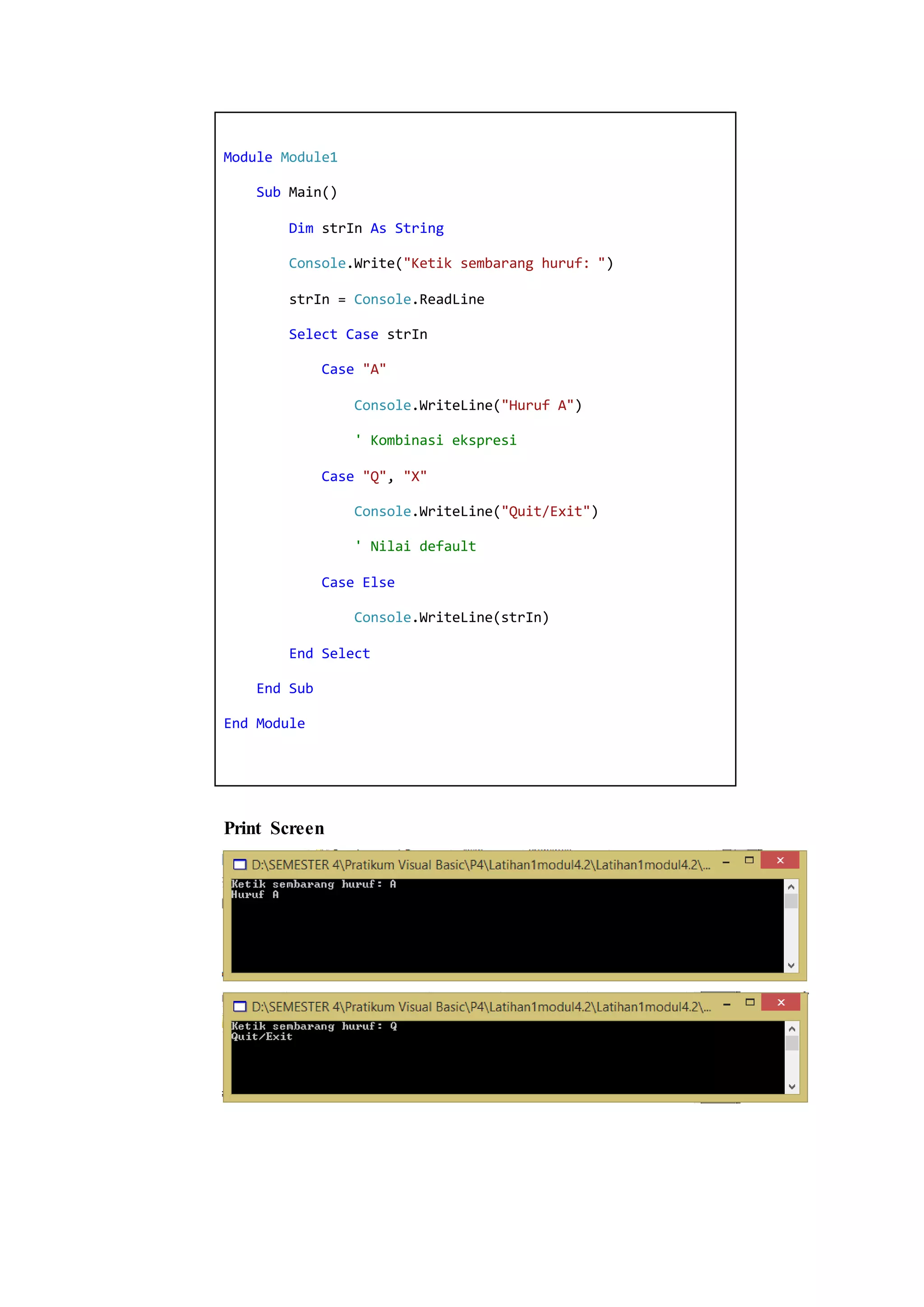 Laporan praktikum iv.2 visual | DOCX