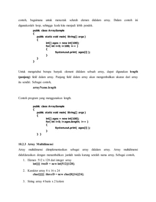 Laporan praktikum jawaban 10 algoritma(1) | DOCX