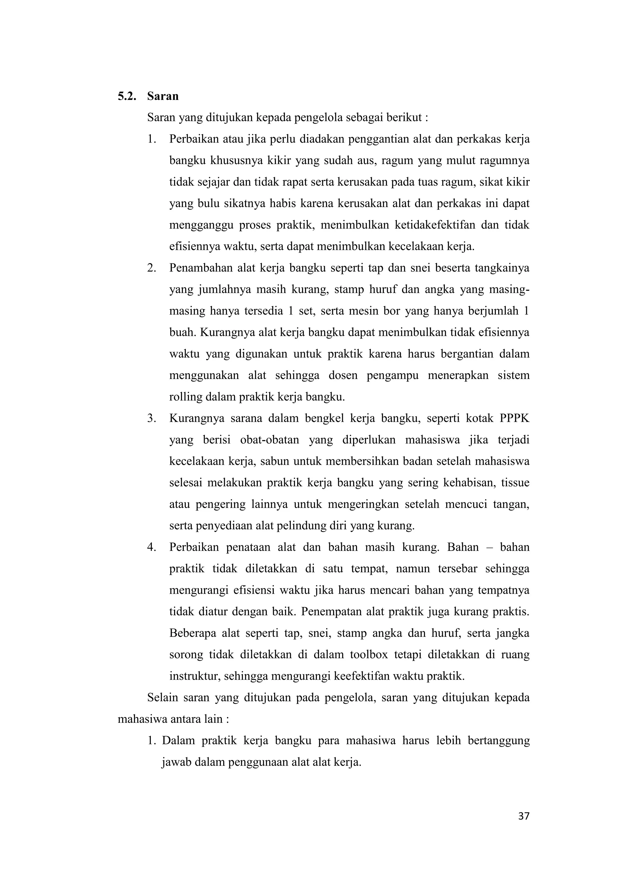 Laporan Praktikum Kerja Bangku | DOCX