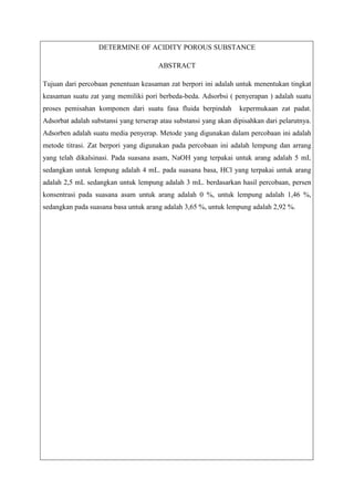 Laporan praktikum kimia fisika i perc. viii | PDF