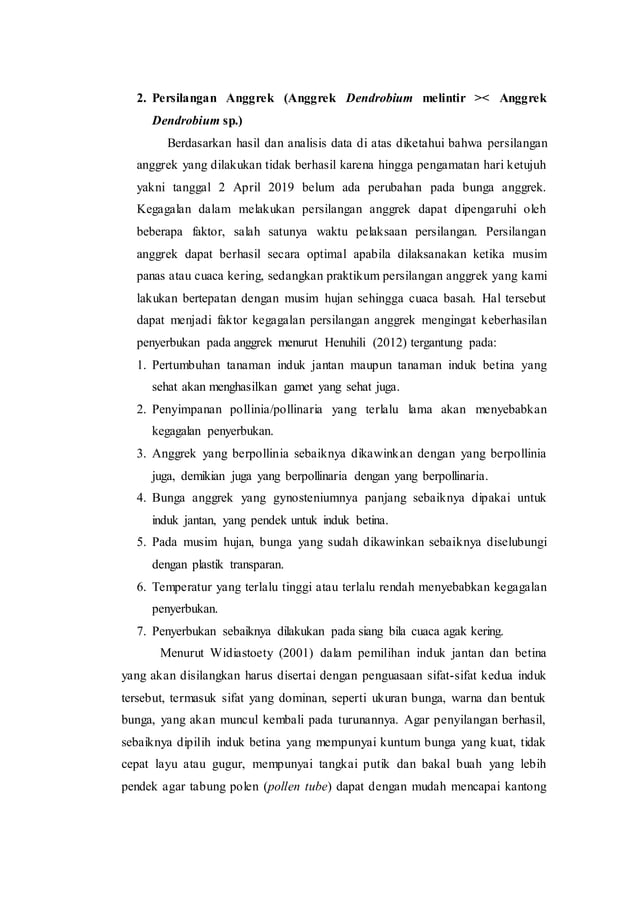 Laporan Praktikum Kultur Jaringan Tumbuhan: Aklimatisasi Anggrek ...