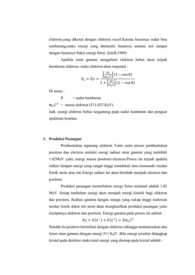Laporan praktikum lanjutan fisika inti spektroskopi sinar gamma | DOCX