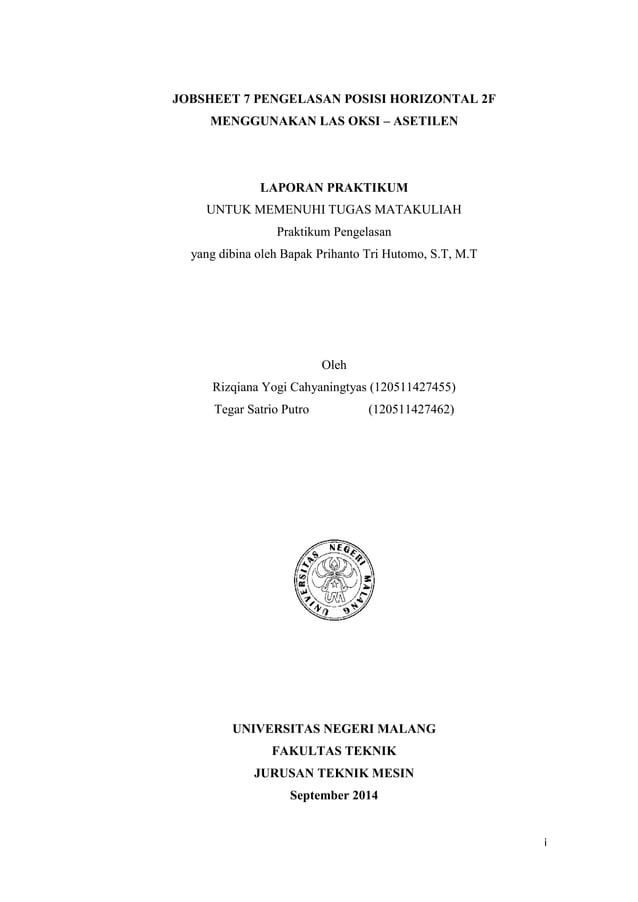 Laporan Praktikum Pengelasan | PDF