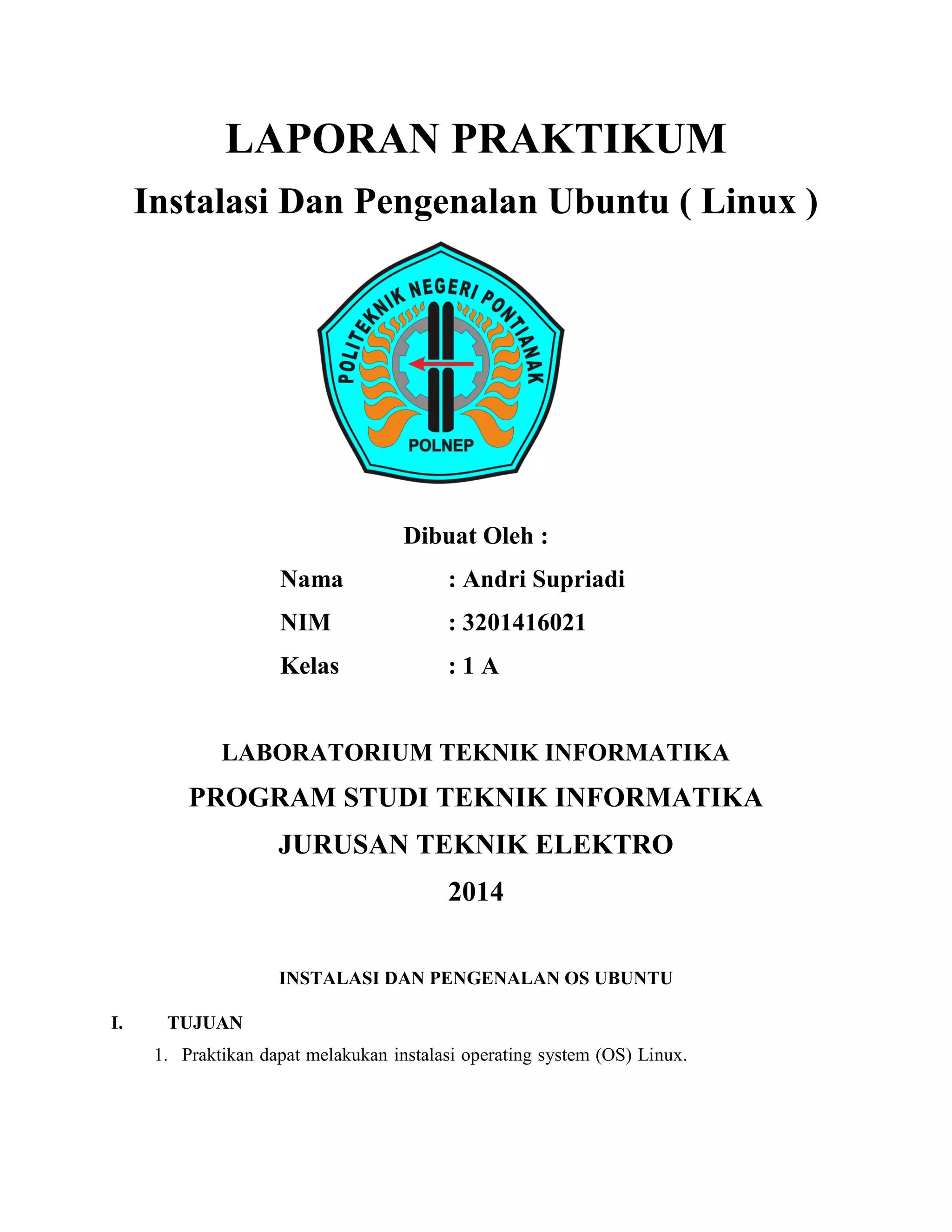 Laporan praktikum linux | PDF