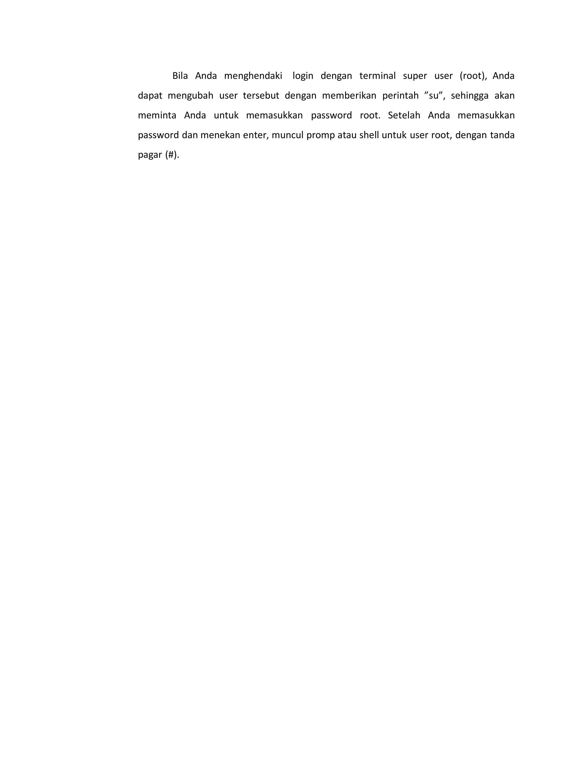 Laporan praktikum linux | PDF