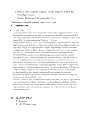 Laporan praktikum linux | PDF