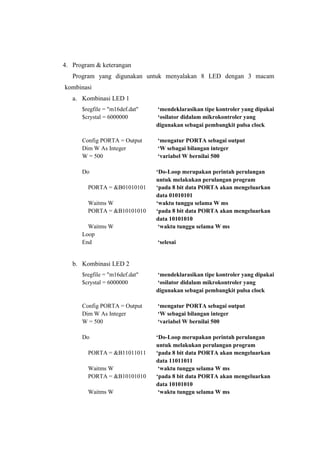 Laporan praktikum mikrokontroler | PDF