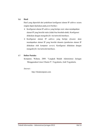 Laporan praktikum modul 1 | PDF