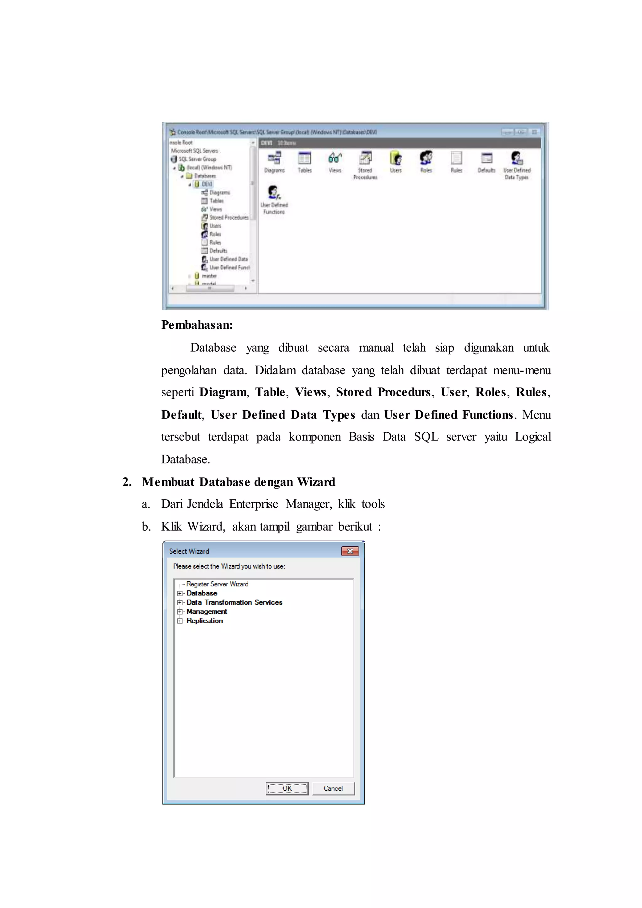 Laporan praktikum modul 1 (dbms) | PDF