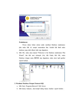 Laporan praktikum modul 1 (dbms) | PDF
