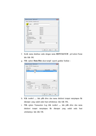 Laporan praktikum modul 1 (dbms) | DOCX