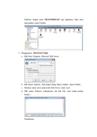 Laporan praktikum modul 1 (dbms) | PDF