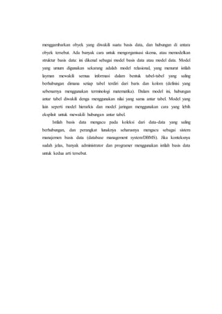 Laporan praktikum modul 1 (dbms) | DOCX