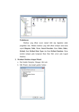 Laporan praktikum modul 1 (dbms) | PDF