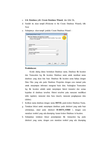Laporan praktikum modul 1 (dbms) | PDF | Free Download