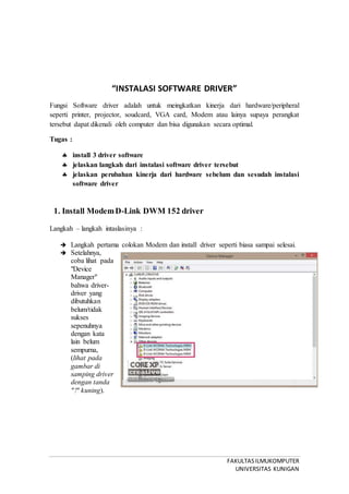 Laporan praktikum Pengantar Teknologi Informasi modul 2(instalasi ...