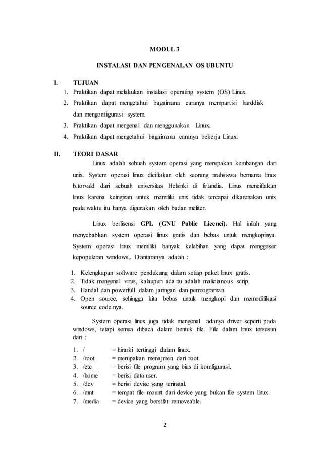 Laporan praktikum modul 3 | PDF