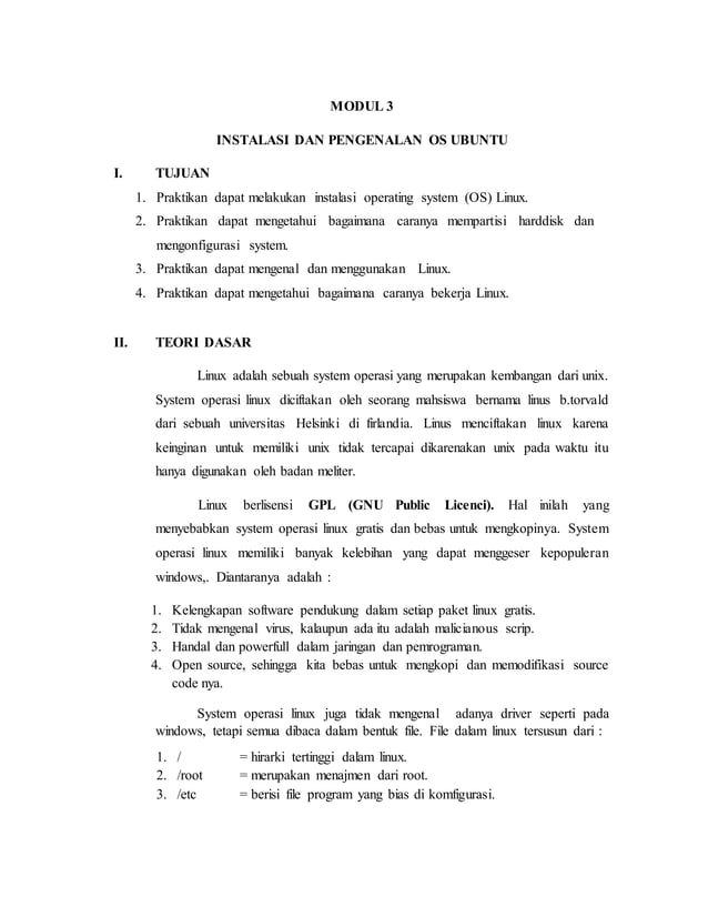 Laporan praktikum modul 3 | DOCX