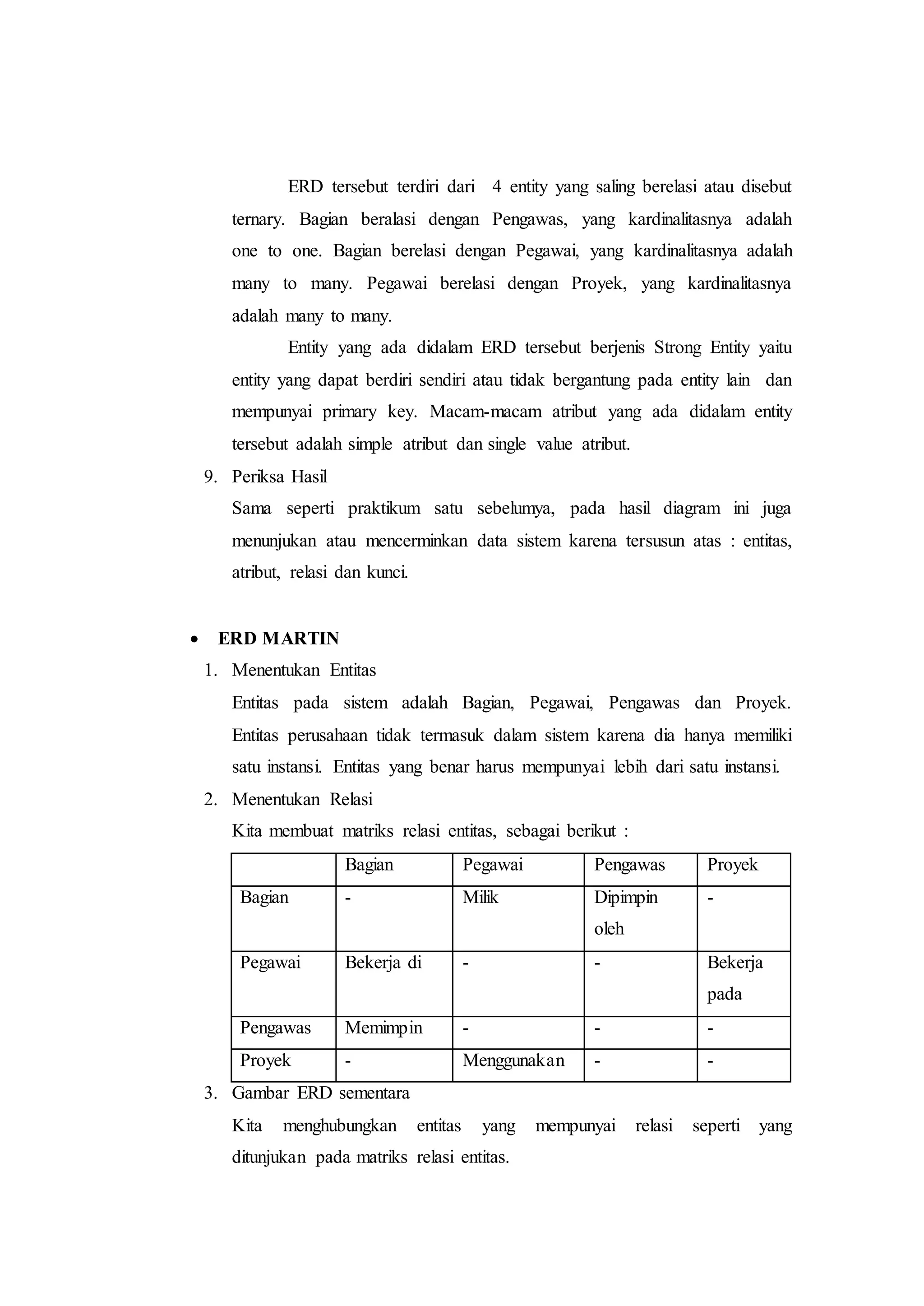 Laporan praktikum modul 4 (e-rd notasi martin) | DOCX