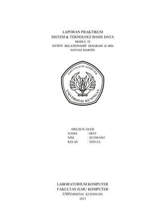 Laporan praktikum modul 4 (e-rd notasi martin) | DOCX