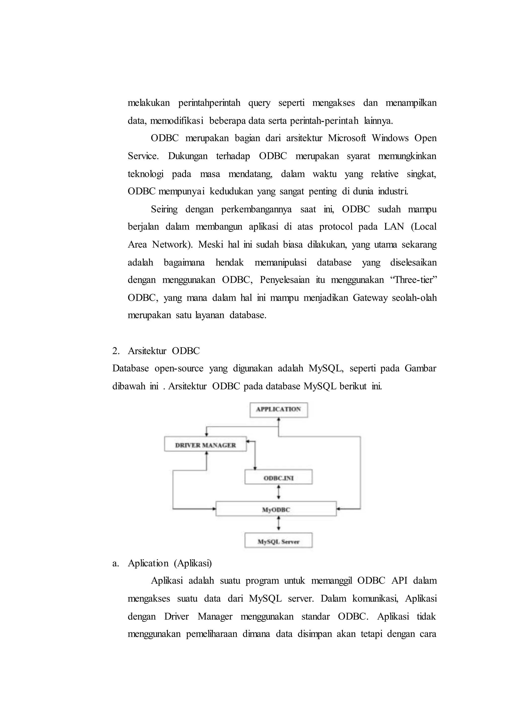 Laporan praktikum modul 5 (pemrogrman database dengan odbc) | PDF