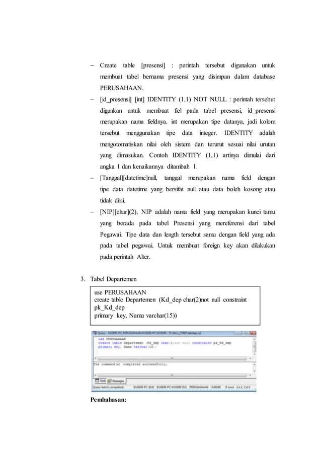 Laporan praktikum modul 6 (ddl) | DOCX