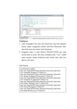 Laporan praktikum modul 7 (dml) | DOCX