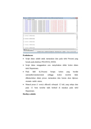 Laporan praktikum modul 7 (dml) | DOCX