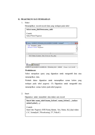 Laporan praktikum modul 7 (dml) | DOCX