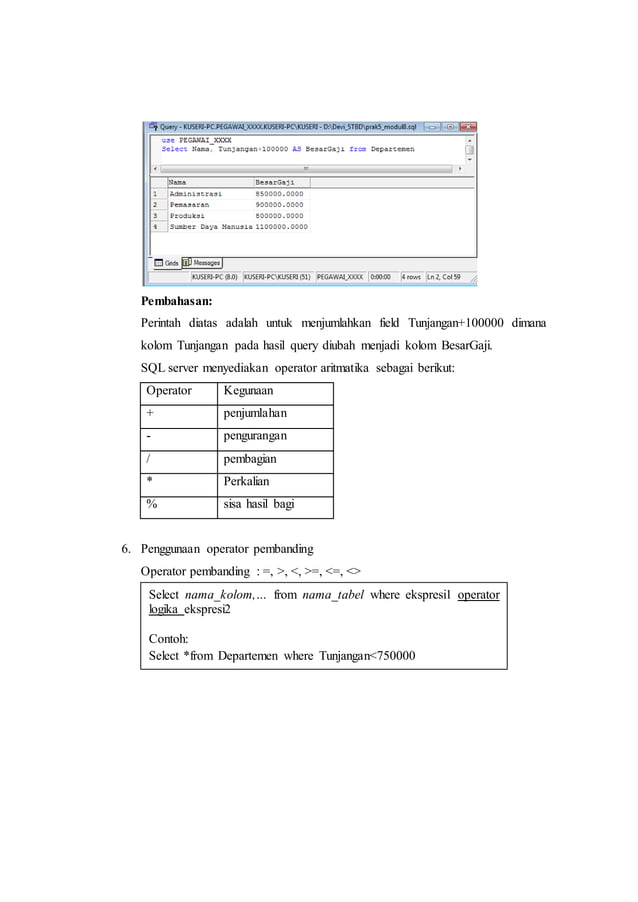 Laporan praktikum modul 8 (dml part 2) | DOCX