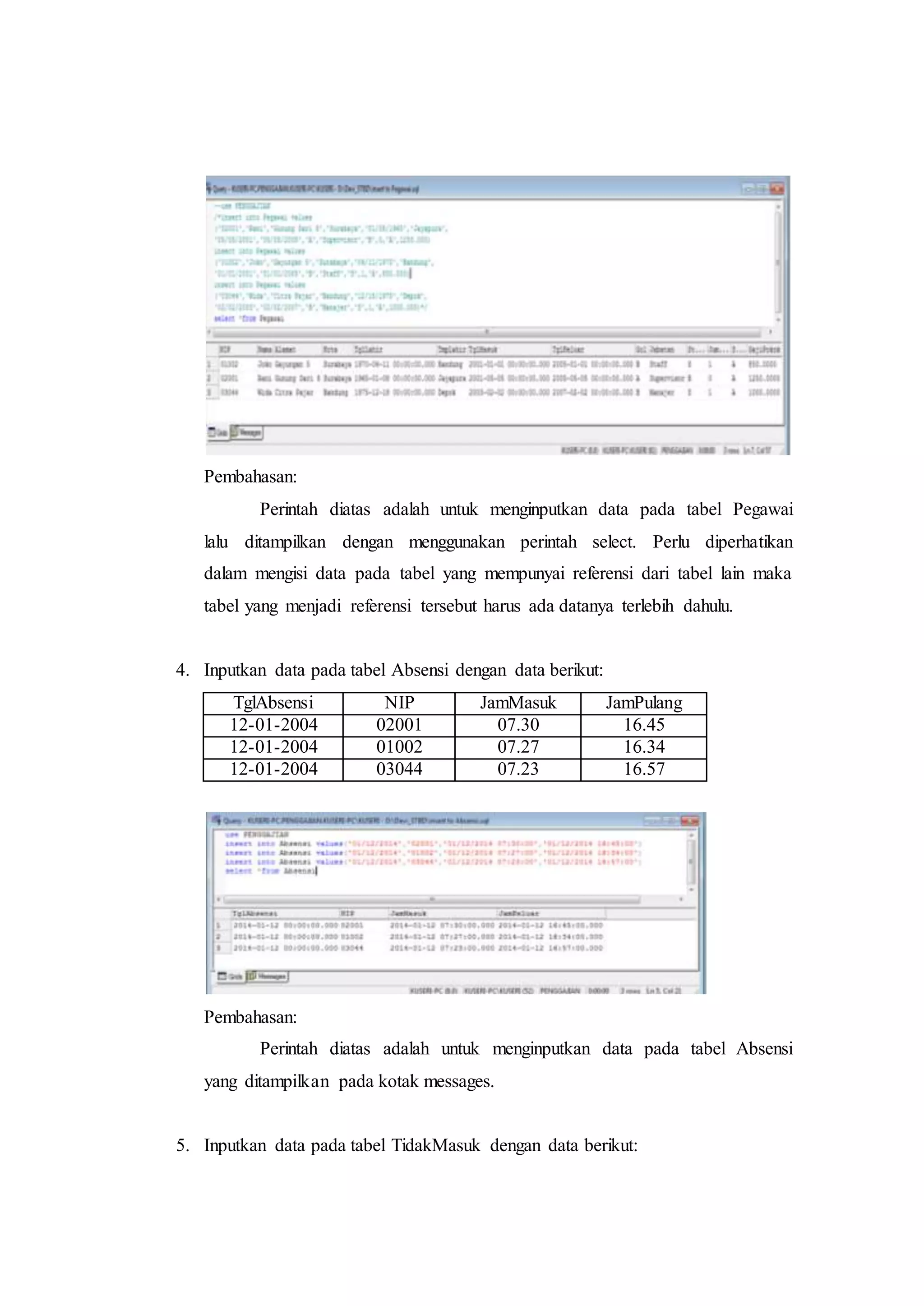 Laporan praktikum modul 9 (review ddl dan dml) | DOCX