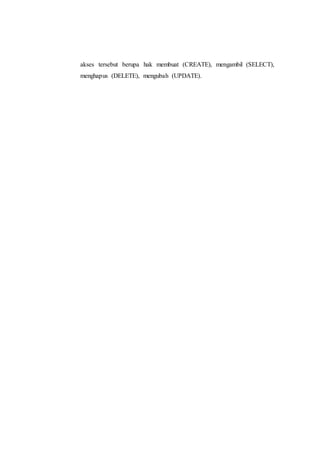 Laporan praktikum modul 9 (review ddl dan dml) | DOCX