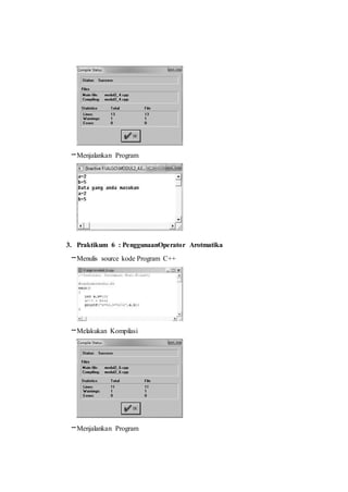 Laporan praktikum modul ii & iii | DOCX