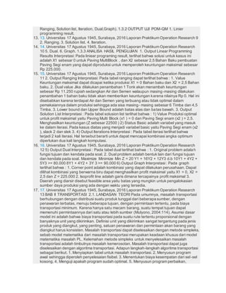 Laporan praktikum operation research | DOCX