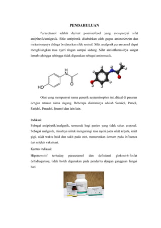 Laporan Praktikum Pembuatan Tablet Parasetamol | PDF