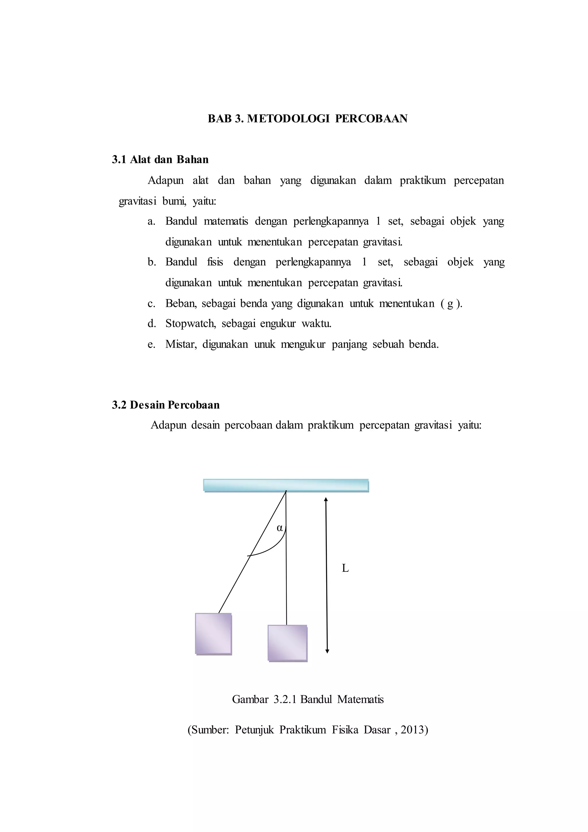 Laporan praktikum percepatan_gravitasi | DOCX