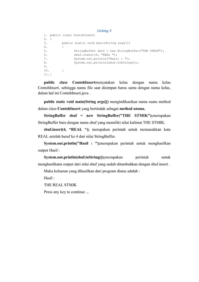 Laporan praktikum Algoritma dan Pemrograman pertemuan 10 | PDF