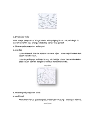 Laporan praktikum pola pengaliran | DOCX