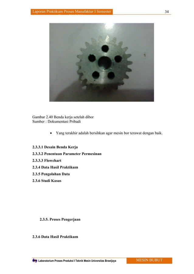 Laporan praktikum proses produksi | DOC