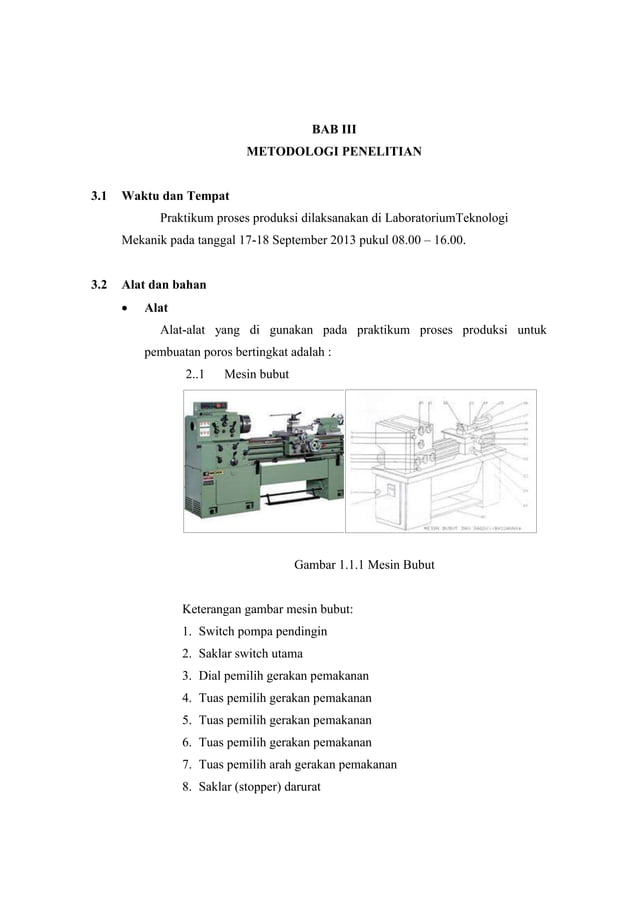 Laporan praktikum proses produksi | DOCX