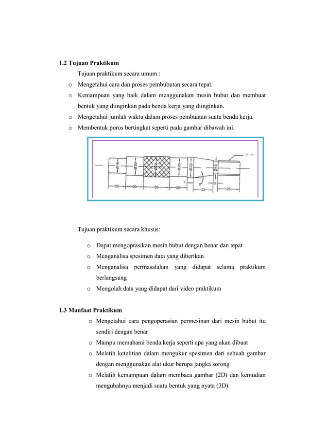 Laporan praktikum proses produksi | DOCX
