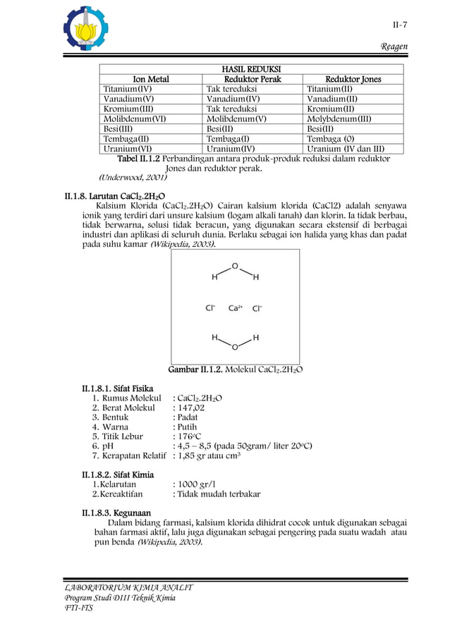 Laporan praktikum reagen | PDF
