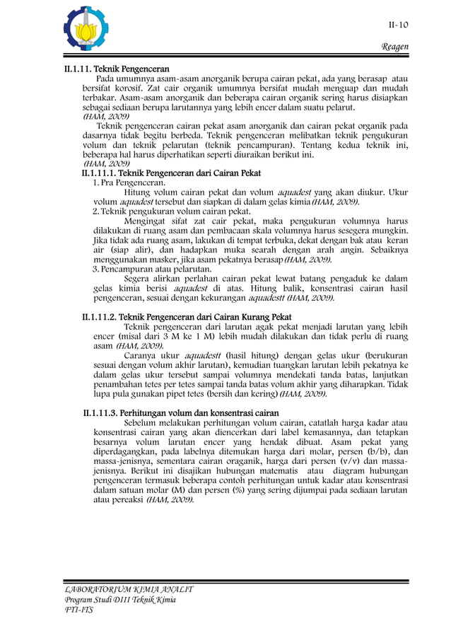 Laporan praktikum reagen | PDF