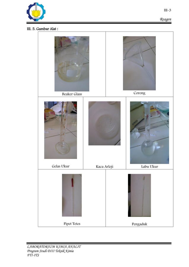 Laporan praktikum reagen | PDF