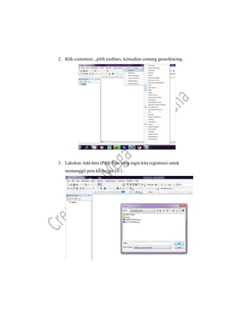 Laporan praktikum sig proses digitasi pada software arcgis | PDF
