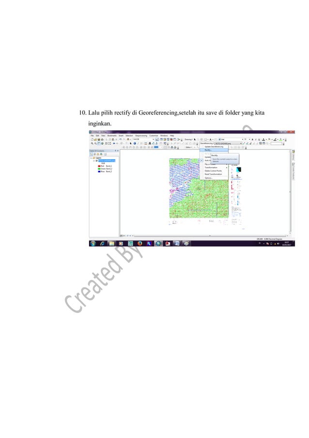 Laporan praktikum sig proses digitasi pada software arcgis | PDF