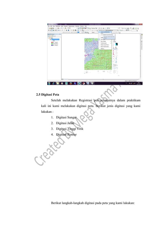Laporan praktikum sig proses digitasi pada software arcgis | PDF
