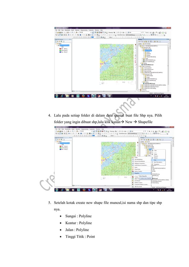 Laporan praktikum sig proses digitasi pada software arcgis | PDF