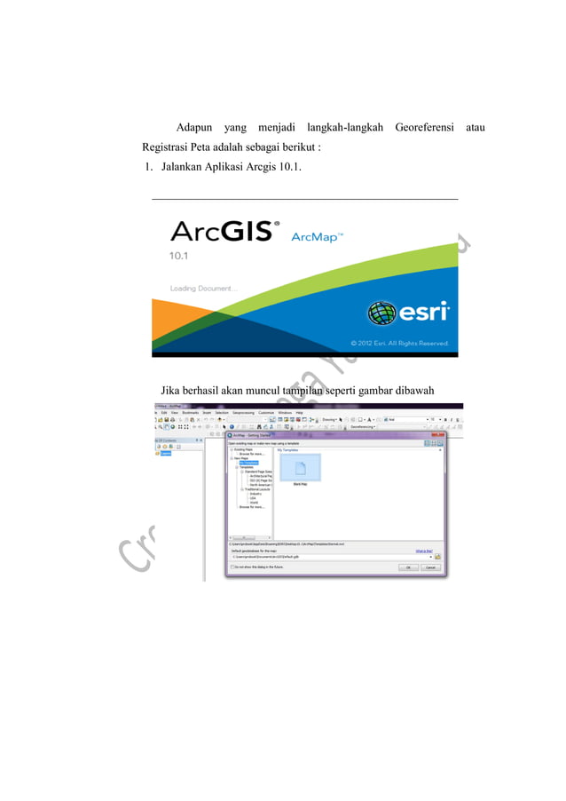 Laporan praktikum sig proses digitasi pada software arcgis | PDF